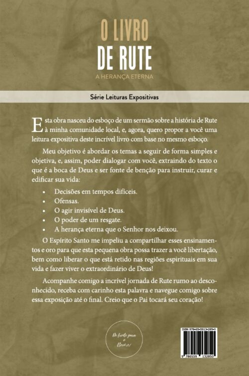 O Livro de Rute – A Herança Eterna – Editora Lux – Loja